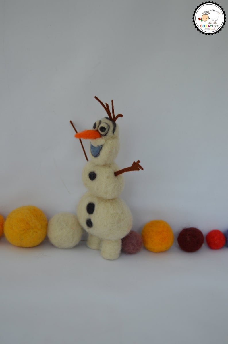 Needle Felted Frozen Olaf, Needle Felting, Christmas Decoration ...