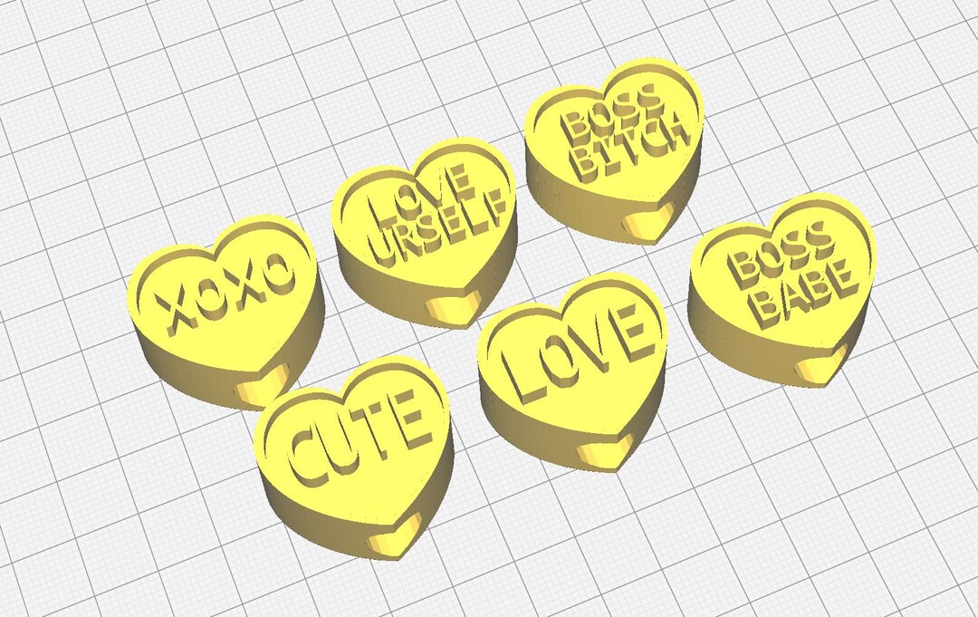 Conversation Word Heart 3d Stl Obj 3mf 3d Printing File Digital ...