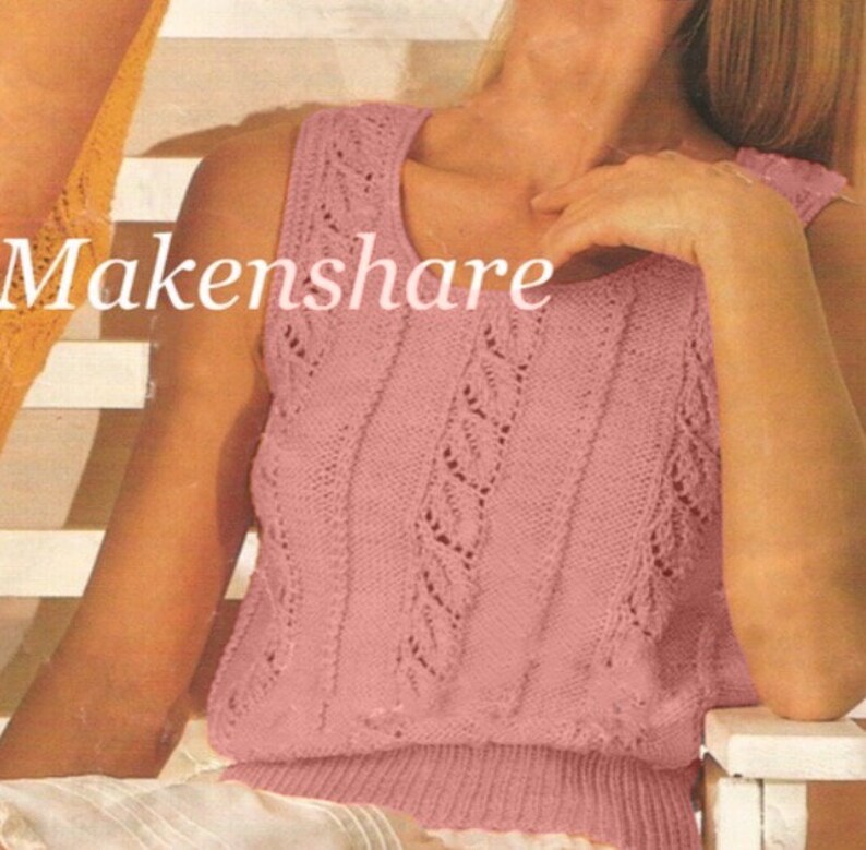 Knitting Pattern Ladies Pattern Summer Tops Knitting | Etsy