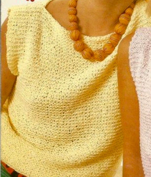 Easy Knitting Pattern Cotton Top Beginners Knitting Pattern - Etsy