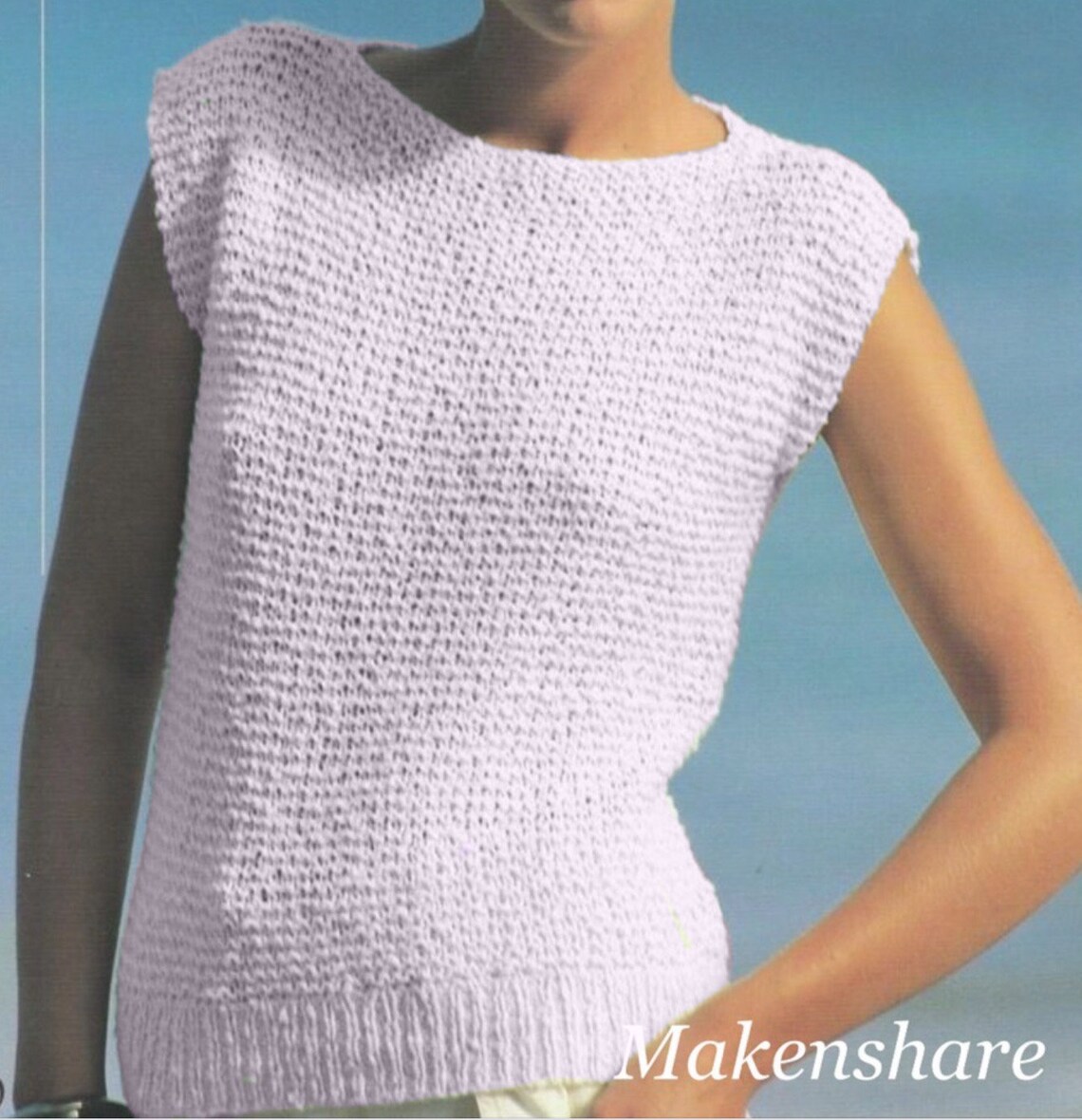Easy Knitting Pattern Girls Top Ladies Top in Garter Stitch - Etsy México