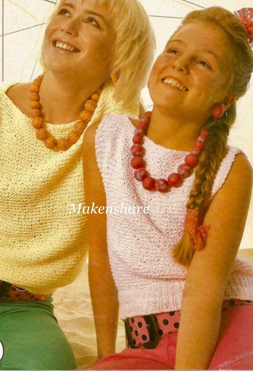 Easy Knitting Pattern Cotton Top Beginners Knitting Pattern - Etsy