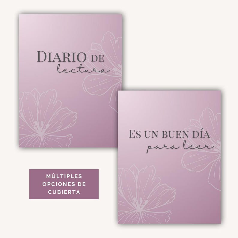 Printable Reading Journal in Spanish - Book Tracker - Book Review ...