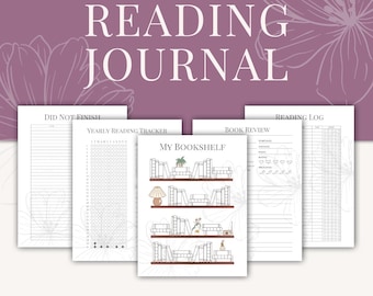 Printable Reading Journal in Spanish - Book Tracker - Book Review ...