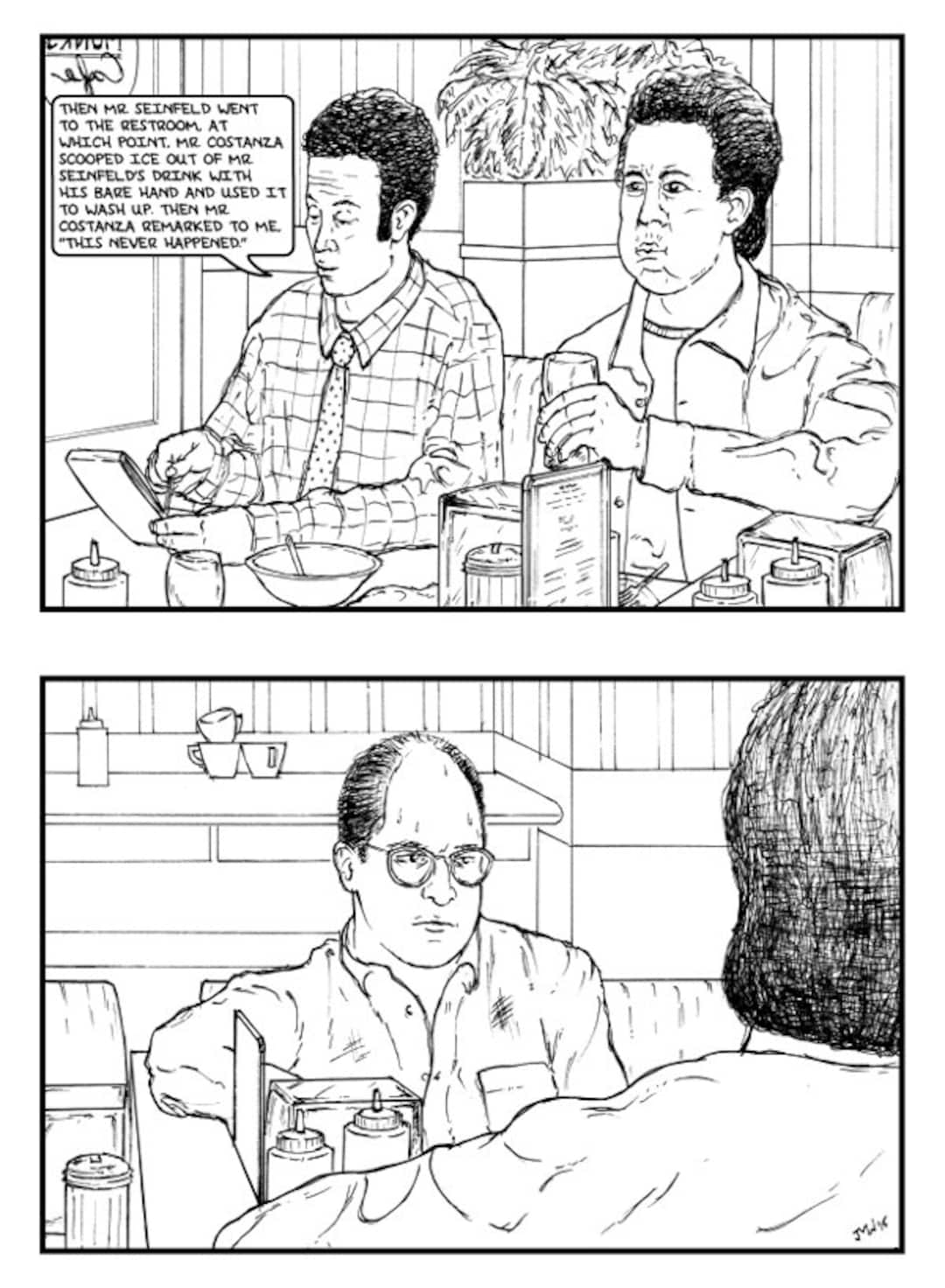 Seinfeld: Washing Up! - Black and White Print - Comics & Cartoons ...