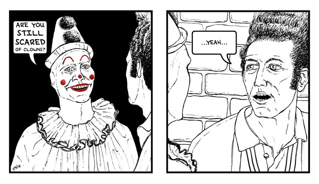 Seinfeld: Kramer and Crazy Joe Davola the Clown - Color Print - Comics ...