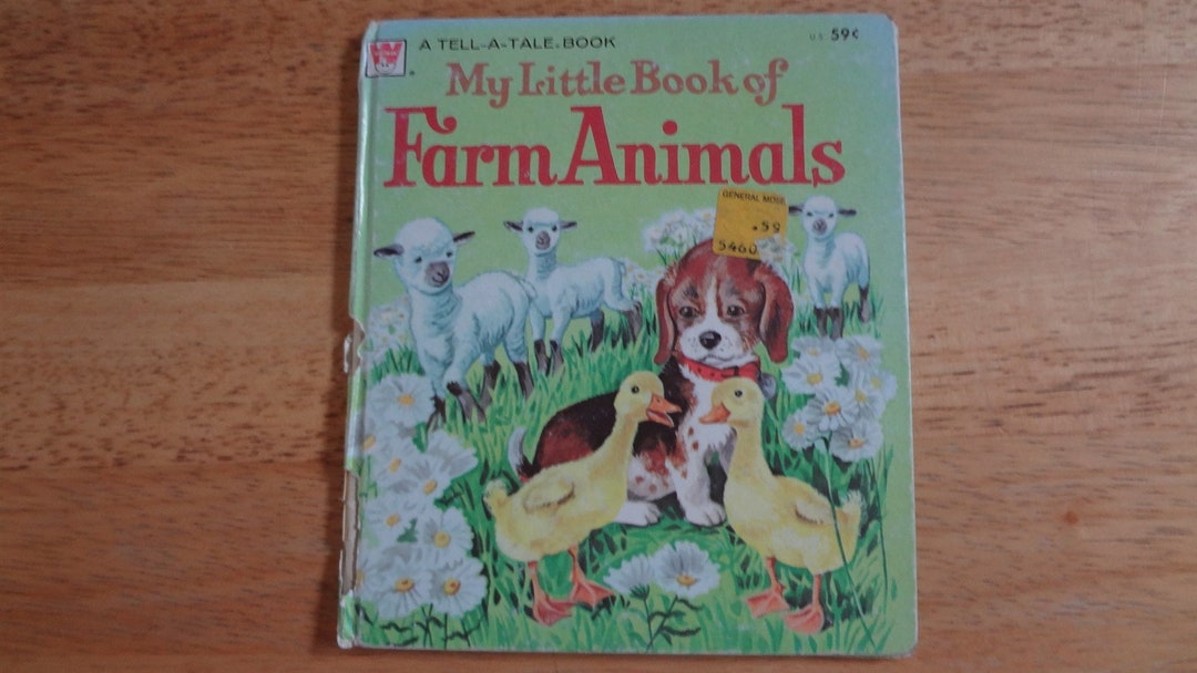 Children Book My Little Book of Farm Animal by Whitman & - Etsy