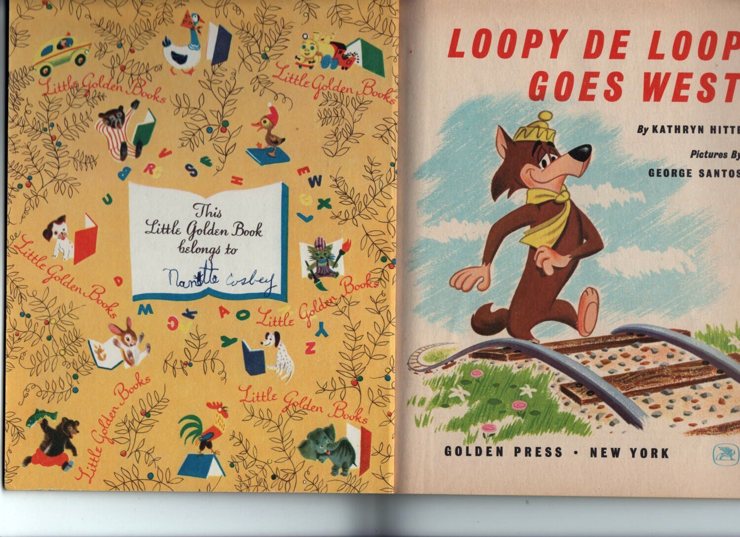 Children Book ~ Loopy De Loop Goes West - Little Golden Book C.1960 - Etsy