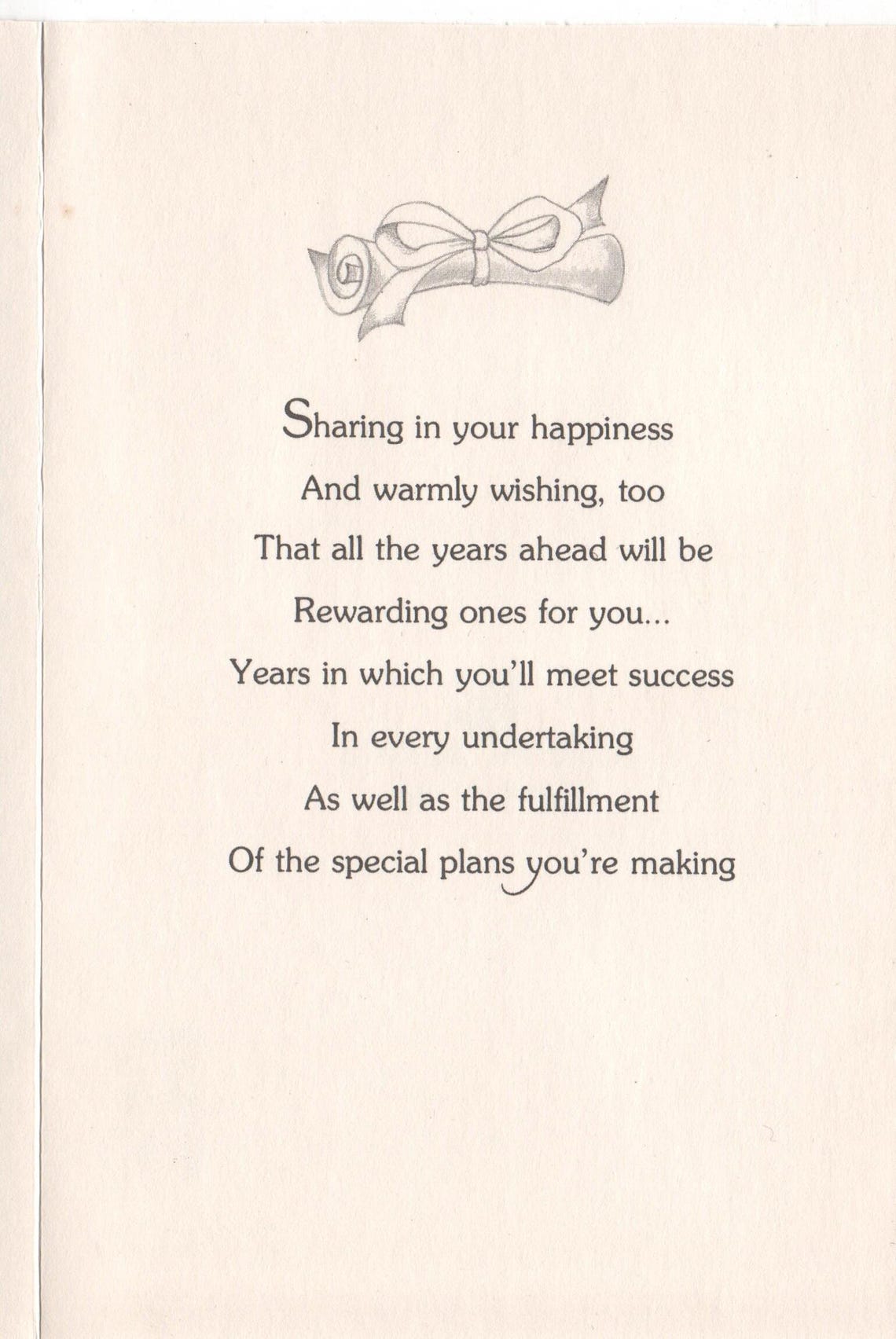 Cards ~ Vintage Graduation Card American Greetings Floral Border Silver ...