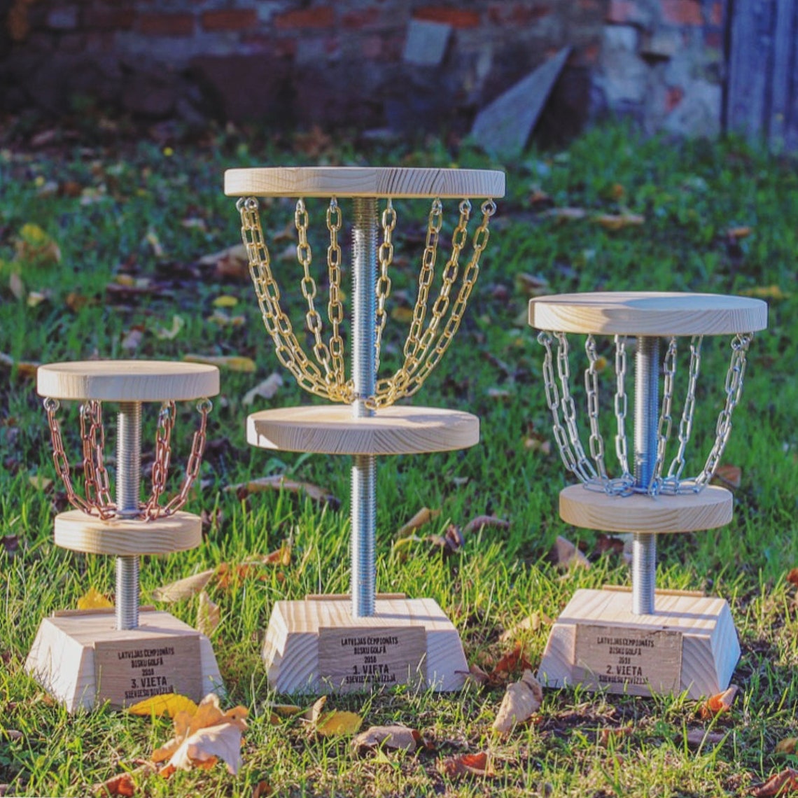 Disc Golf Trophy, Competition Trophy, Wooden Cup, Pine Wood, Trophy for ...