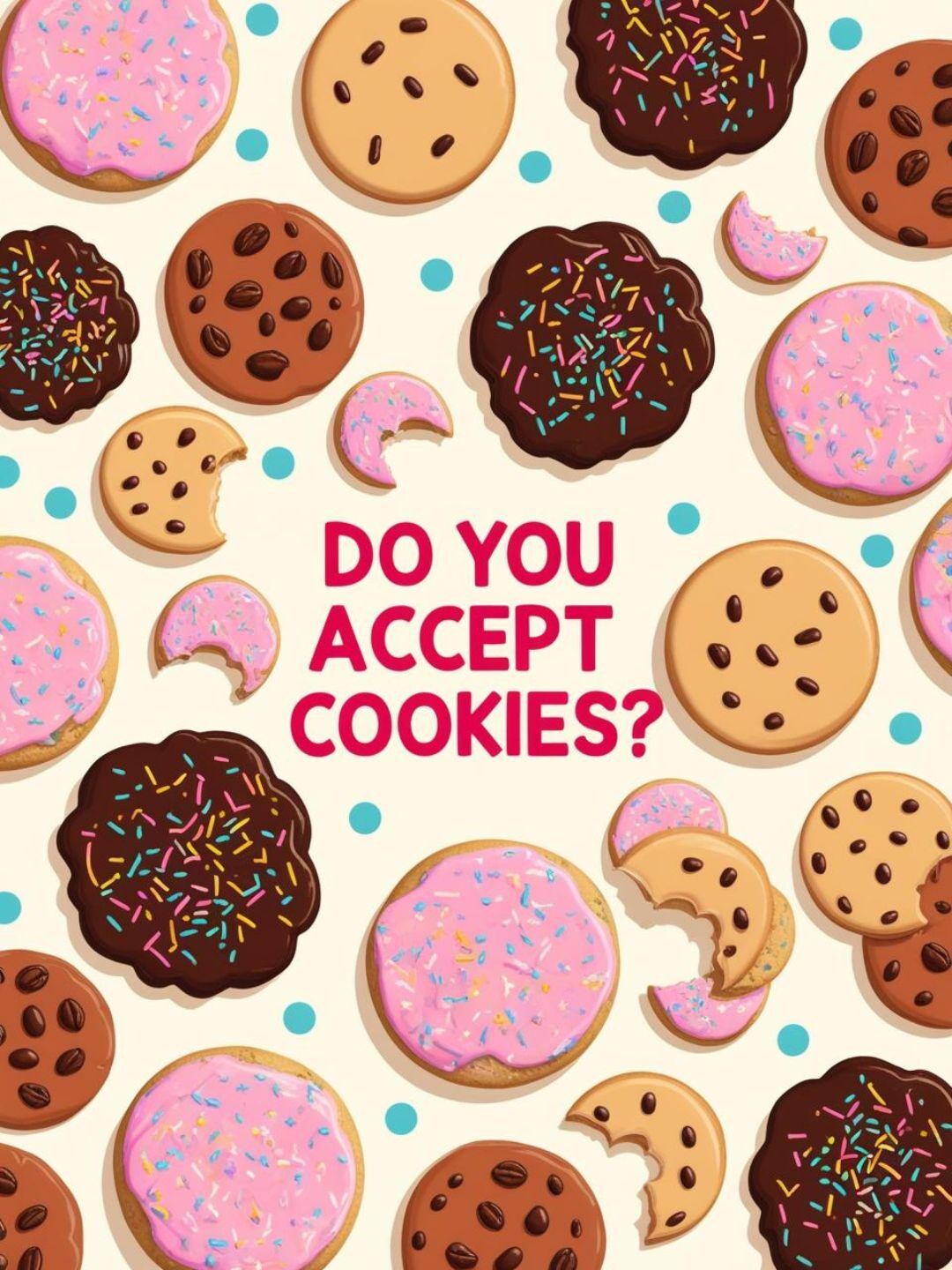 Funny Cookie Poster - "do You Accept Cookies?" | Tech Humor Wall Art | Aesthetic Kitchen ...