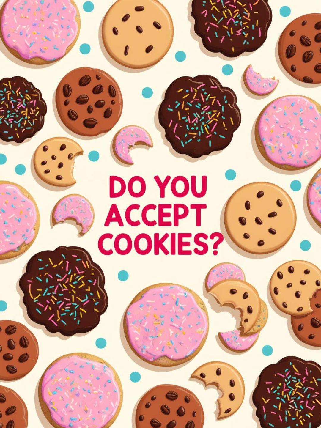 Funny Cookie Poster - "do You Accept Cookies?" | Tech Humor Wall Art ...