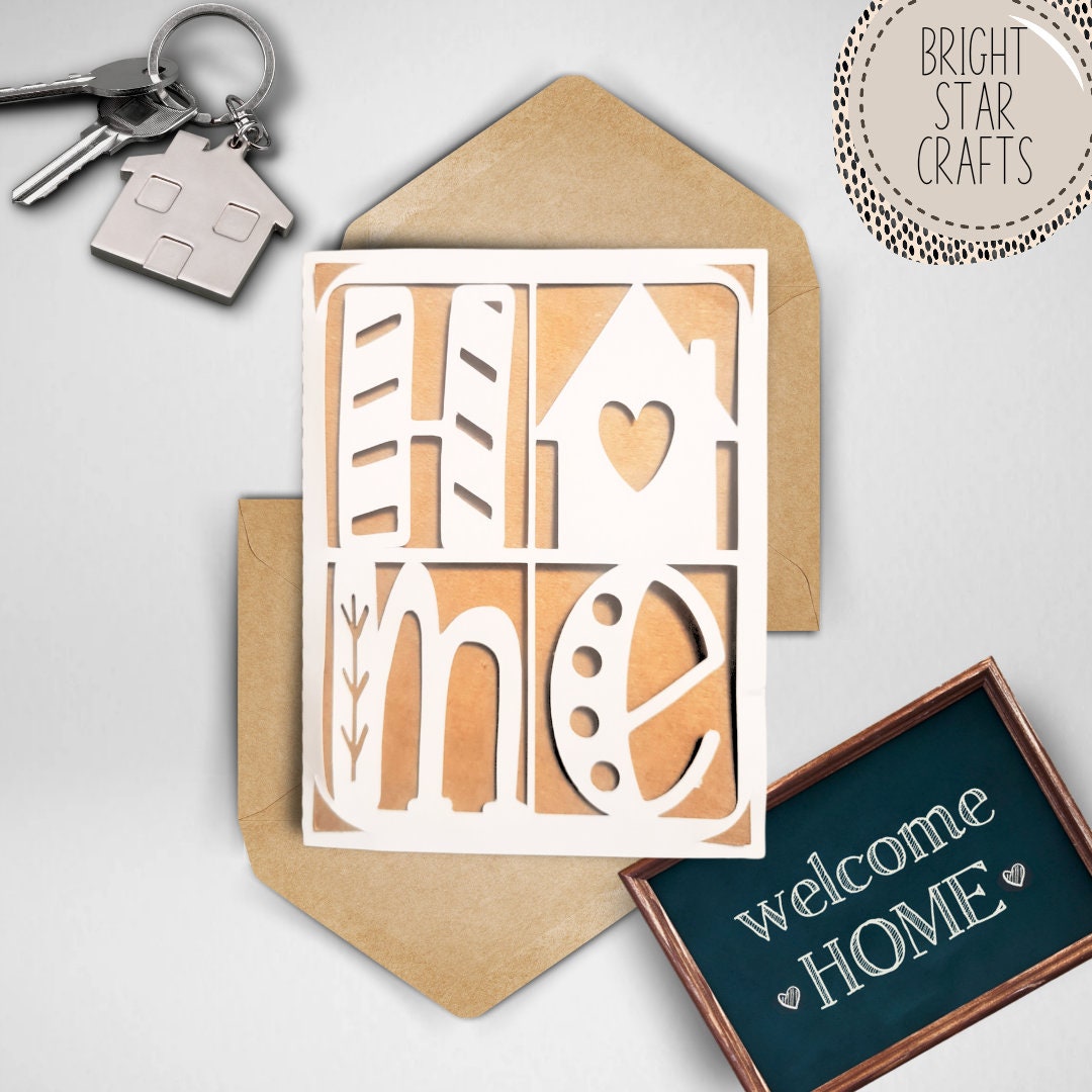 Home Svg Card,digital File Compatible With Cricut and Silhouette ...