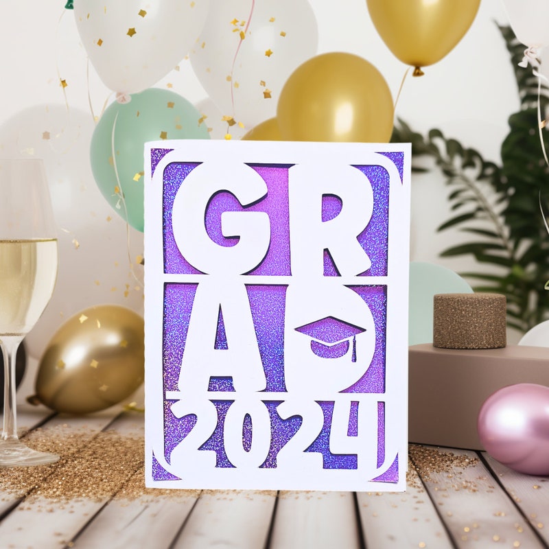 Graduation Card Svg - Etsy