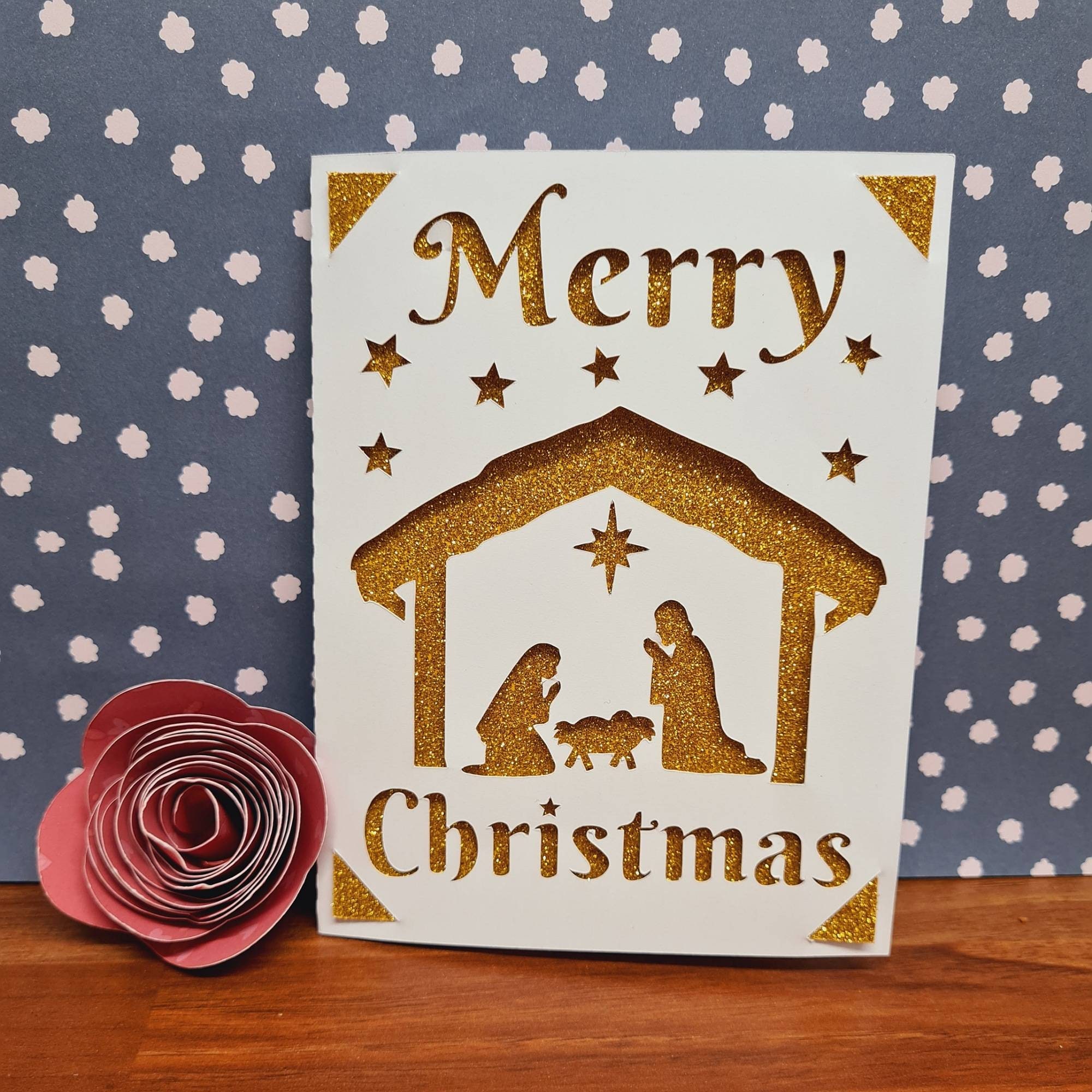 Nativity Digital Svg Card. Digital File Compatible With Cricut | Etsy