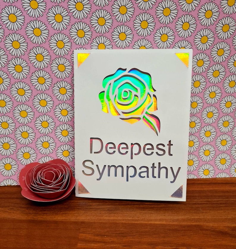 Deepest Sympathy Svg Card. Digital File Compatible With Cricut - Etsy
