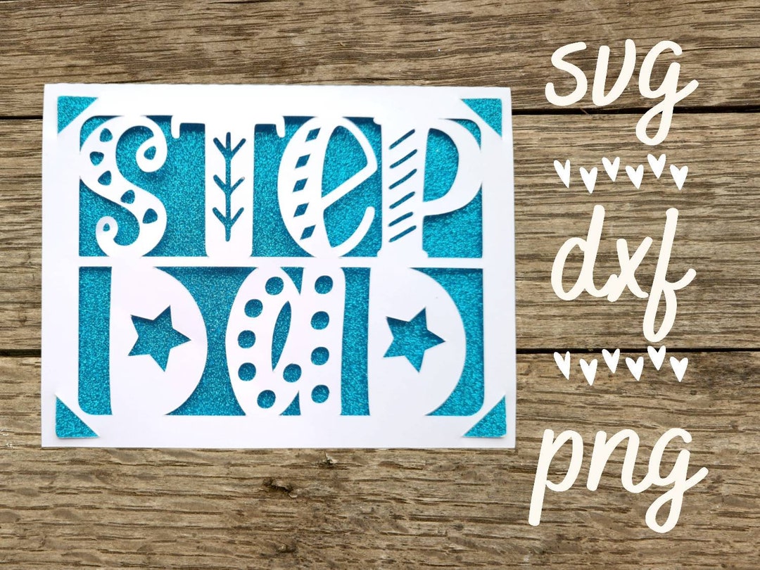 Step Dad Svg Card. Digital File Compatible With Cricut and Silhouette ...