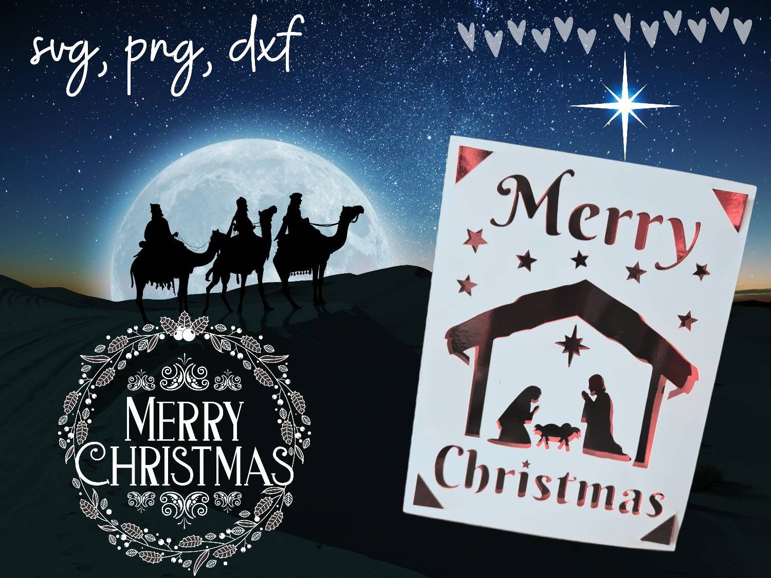 Nativity Digital Svg Card. Digital File Compatible With Cricut | Etsy