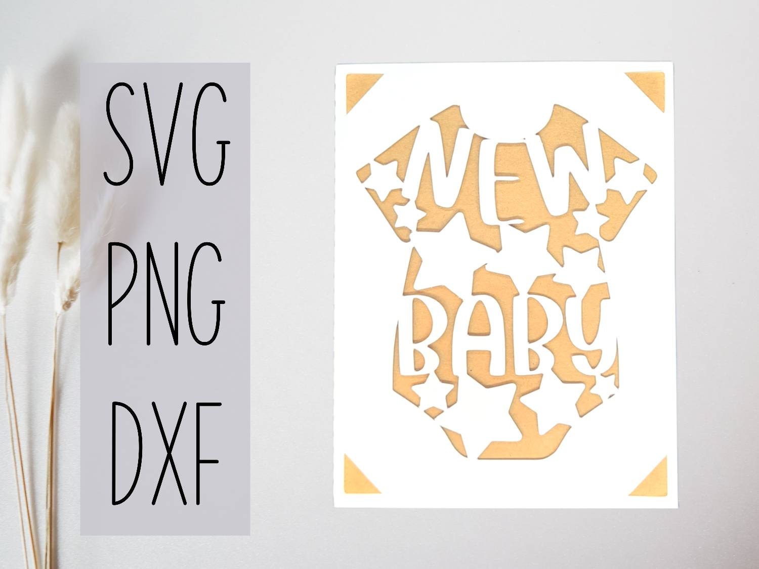 New Baby Svg Card. Digital File Compatible With Cricut and - Etsy