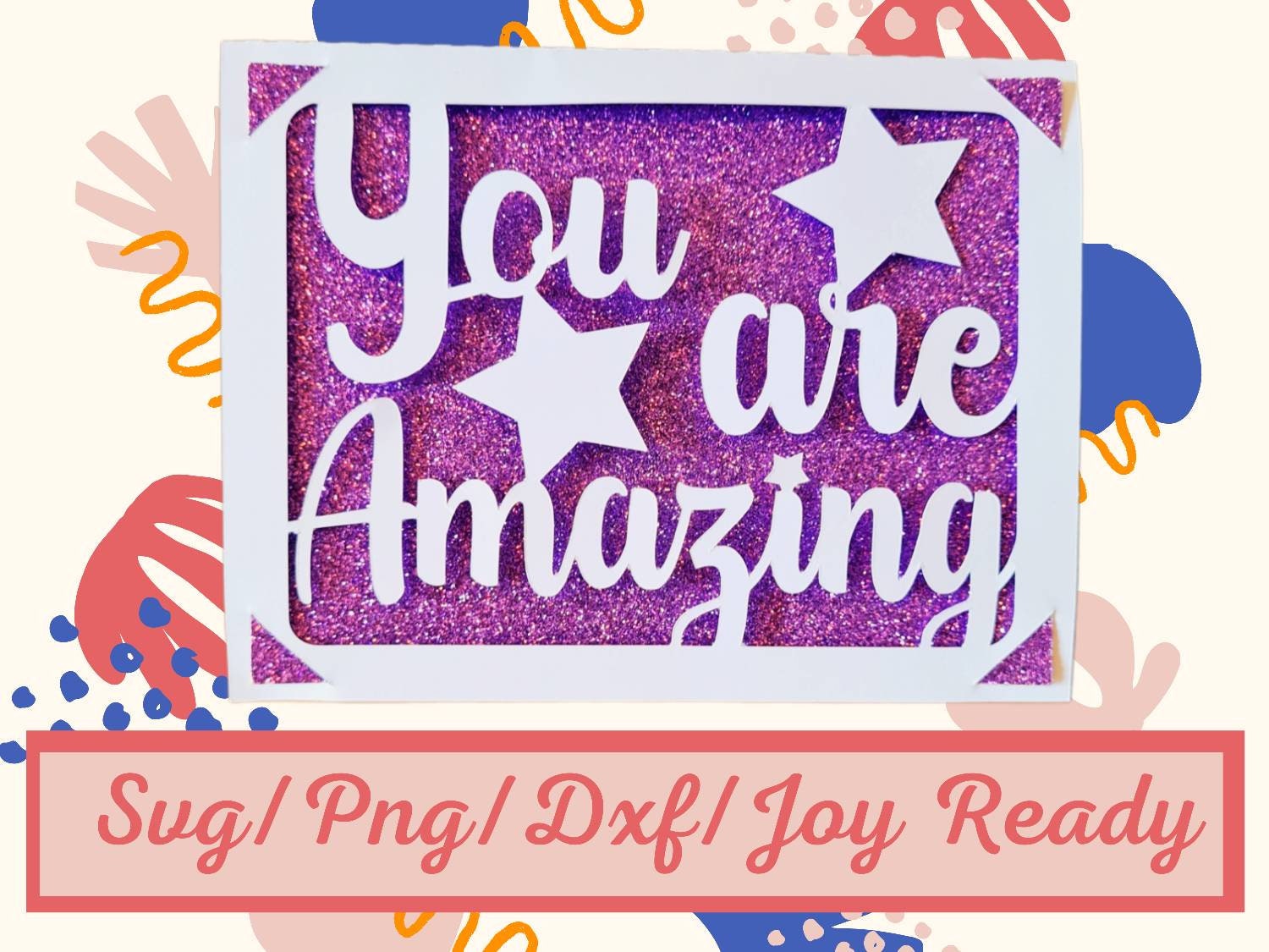 You Are Amazing Svg Card. Digital File Compatible With Cricut - Etsy