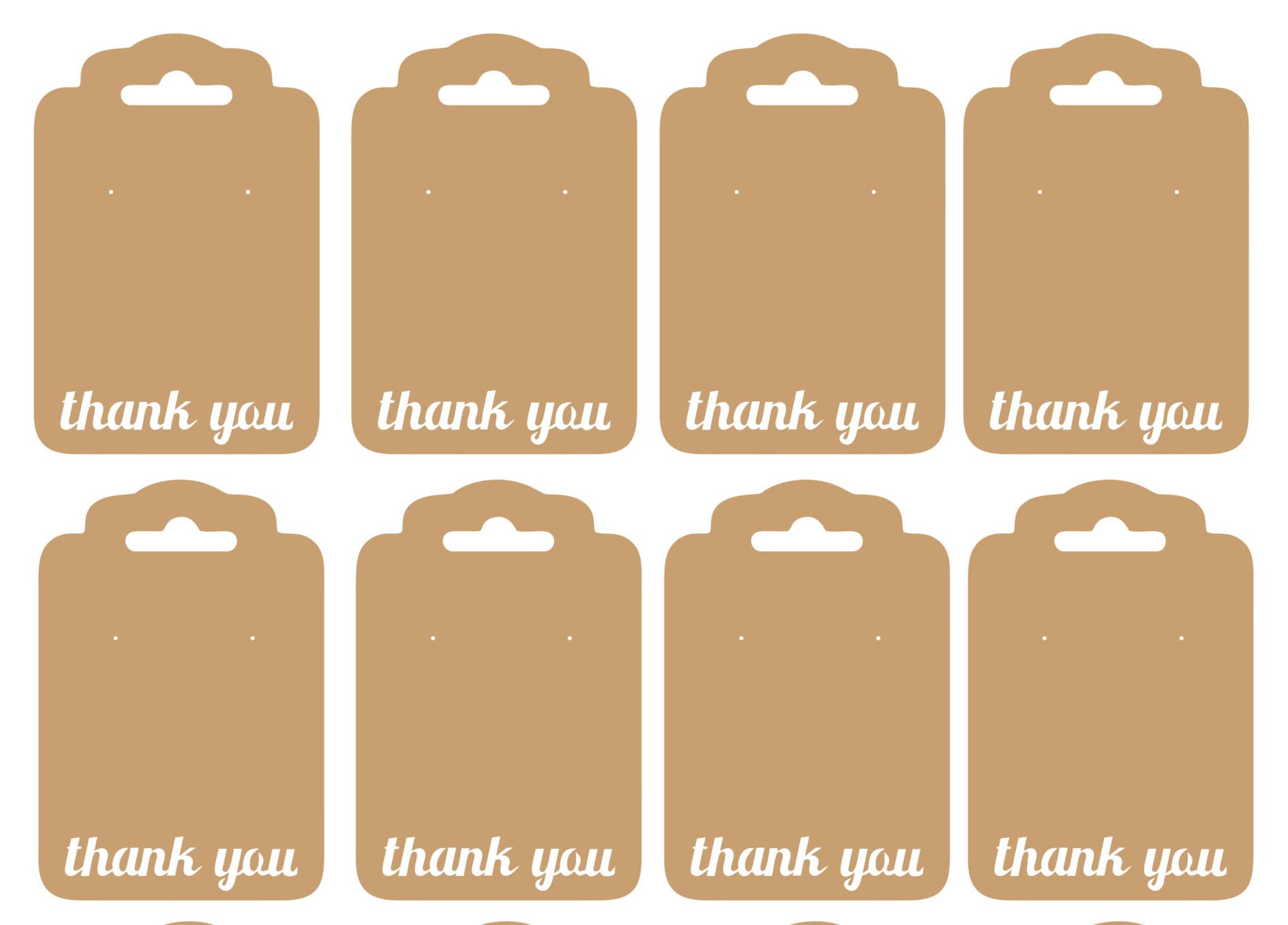 Earring Tag Display Card Svg | Etsy