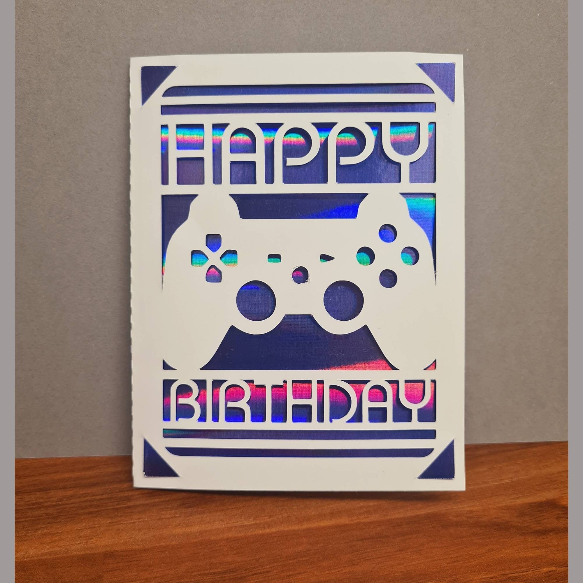 Game Controller Birthday Svg Card. Digital File Compatible With Cricut ...
