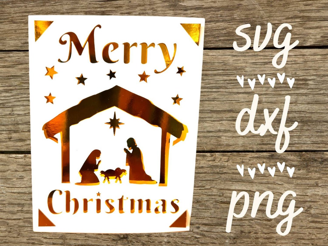 Nativity Digital Svg Card. Digital File Compatible With Cricut and ...