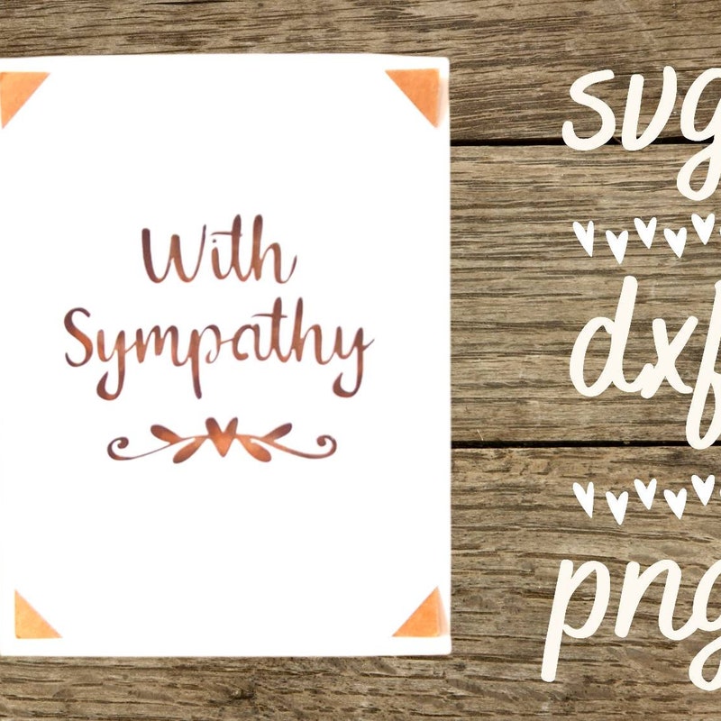Sympathy Svg - Etsy