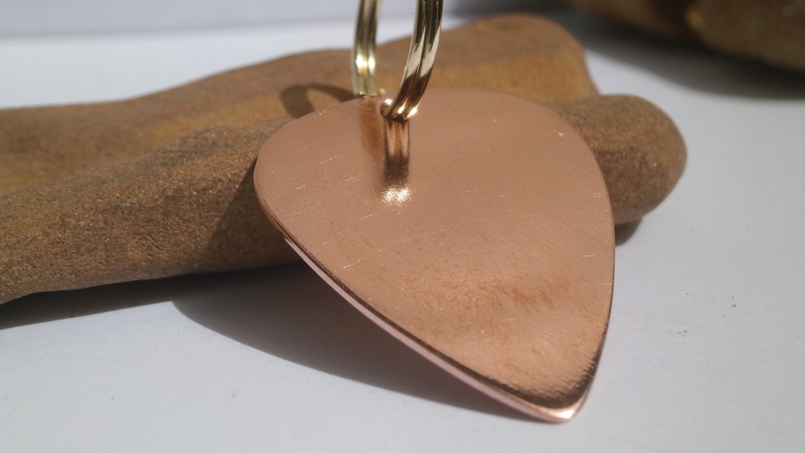 Guitar Pick Pet ID Tag Custom Dog Tag Sturdy Brasstag - Etsy