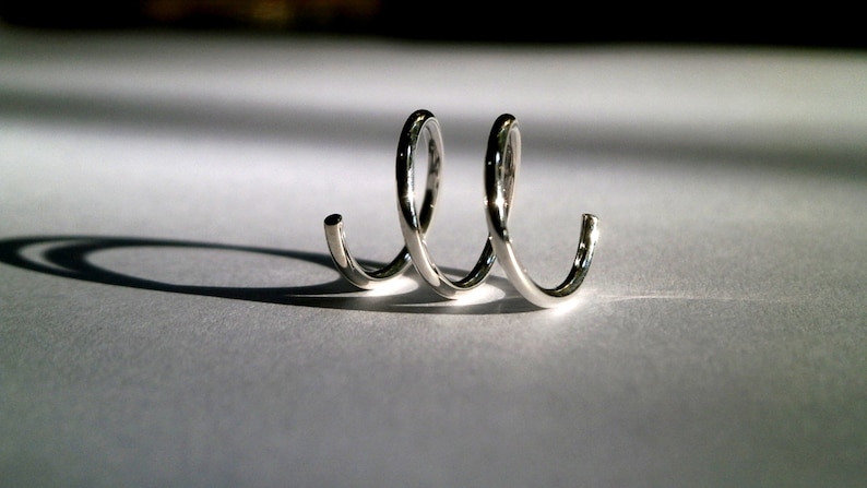 Cartilage Multiple Double Triple Earring Coiled Helix Ear | Etsy