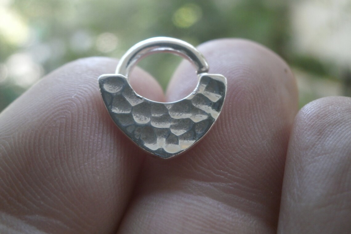 Wide Septum Nose Ring V Shape and Rounded Shape Mens Womens - Etsy