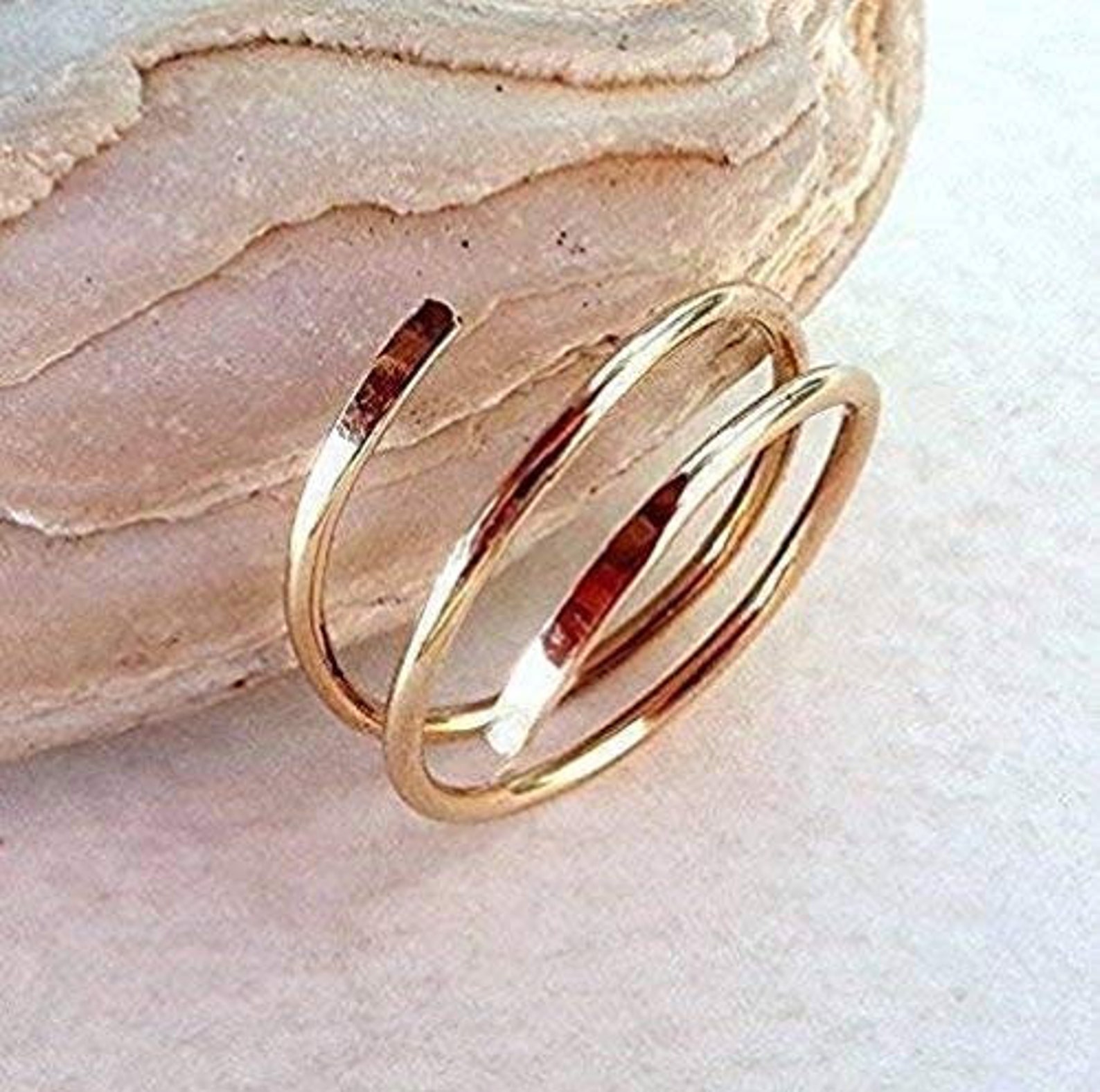 Sterling Silver Wrap Ring Adjustable Wide Double Triple - Etsy