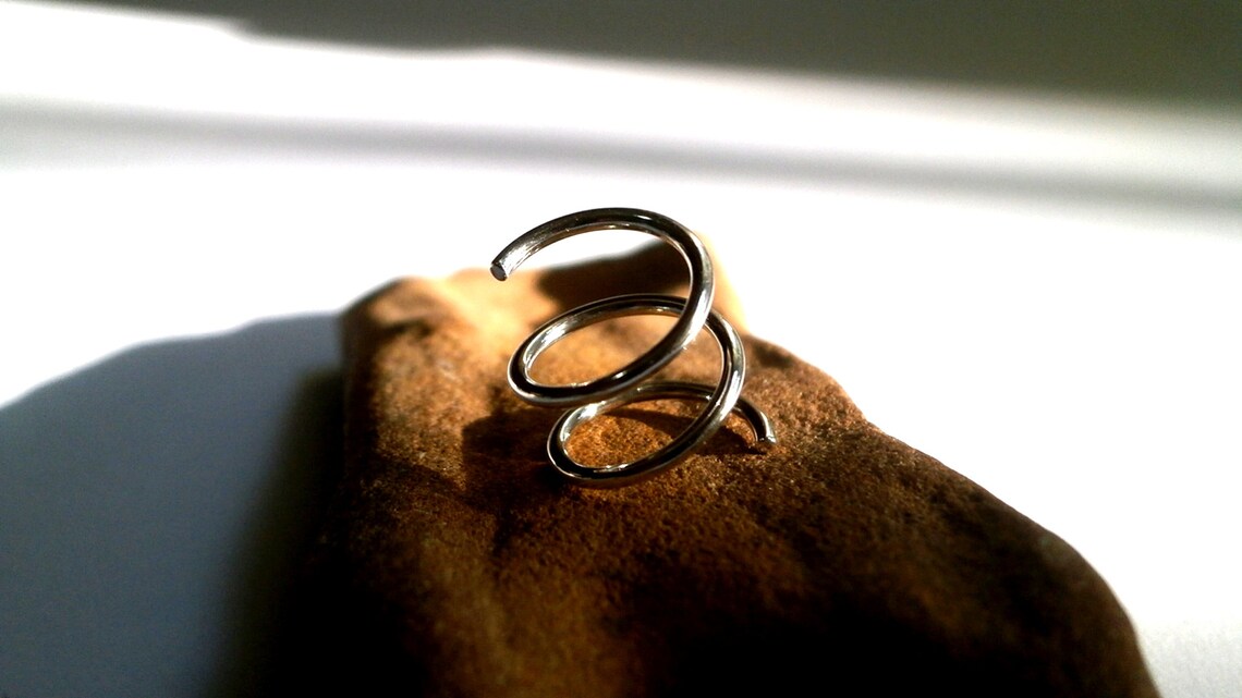 Cartilage Multiple Double Triple Earring Coiled Helix Ear | Etsy