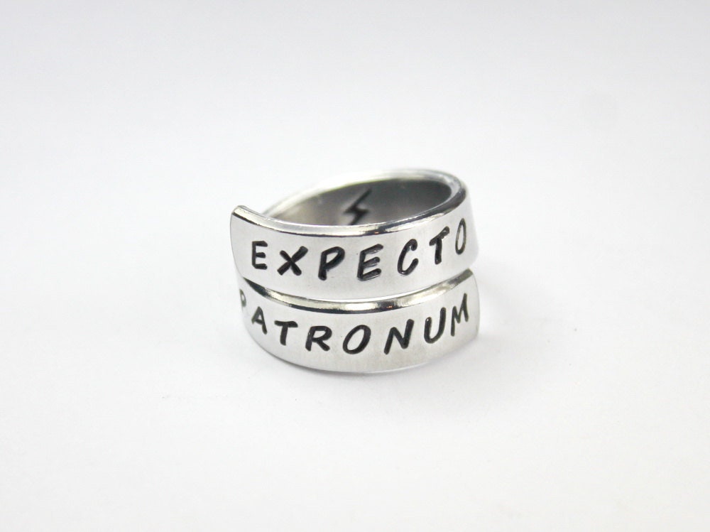 Custom Personalized Wrap Ring Adjustable Silver Wide Band - Etsy