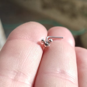 Silver Nose Stud, Mickey Mouse Tiny Earring, Women Gift, Women's Men ...