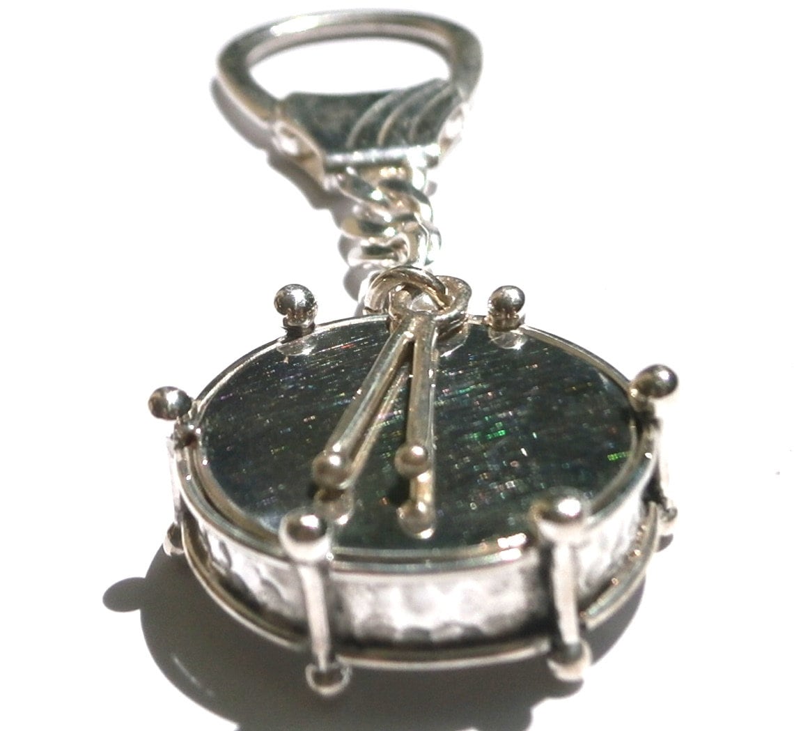 Custom Silver Drum Keychain Snare Keyring Bass Drum Keychain | Etsy