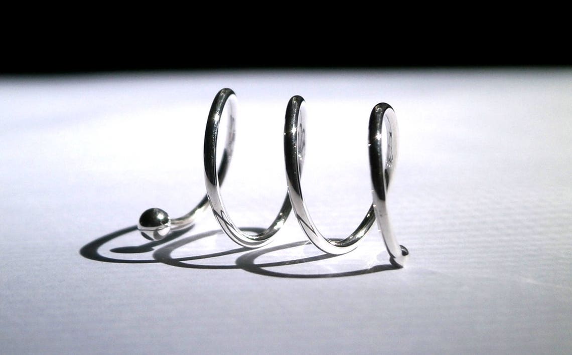Cartilage Earring Coiled Helix Multiple Double Triple Ear - Etsy