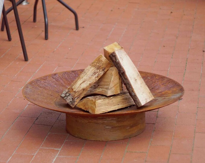 Rusting Steel Fire Pit Hestia - Etsy