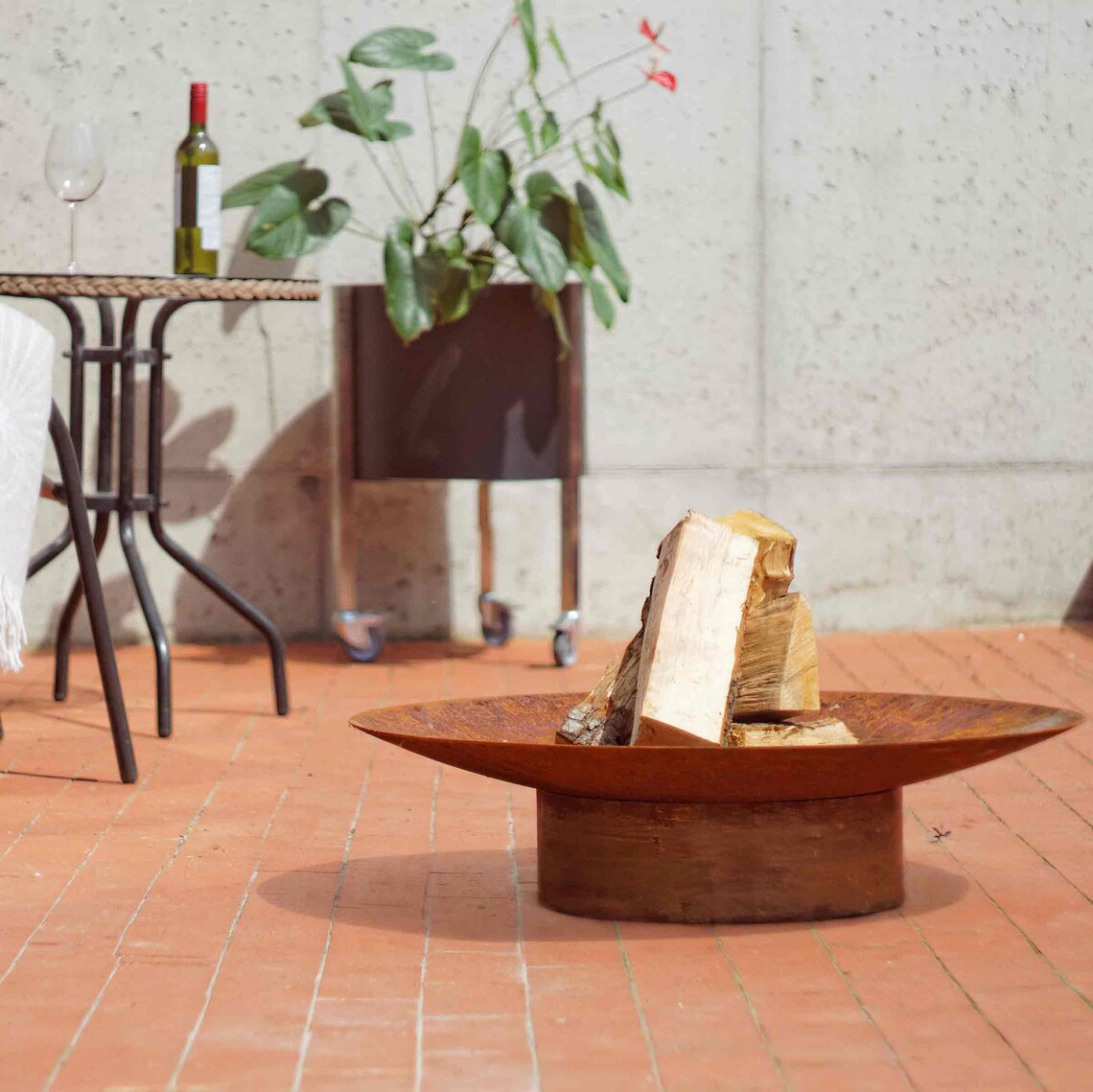 Rusting Steel Fire Pit Hestia - Etsy