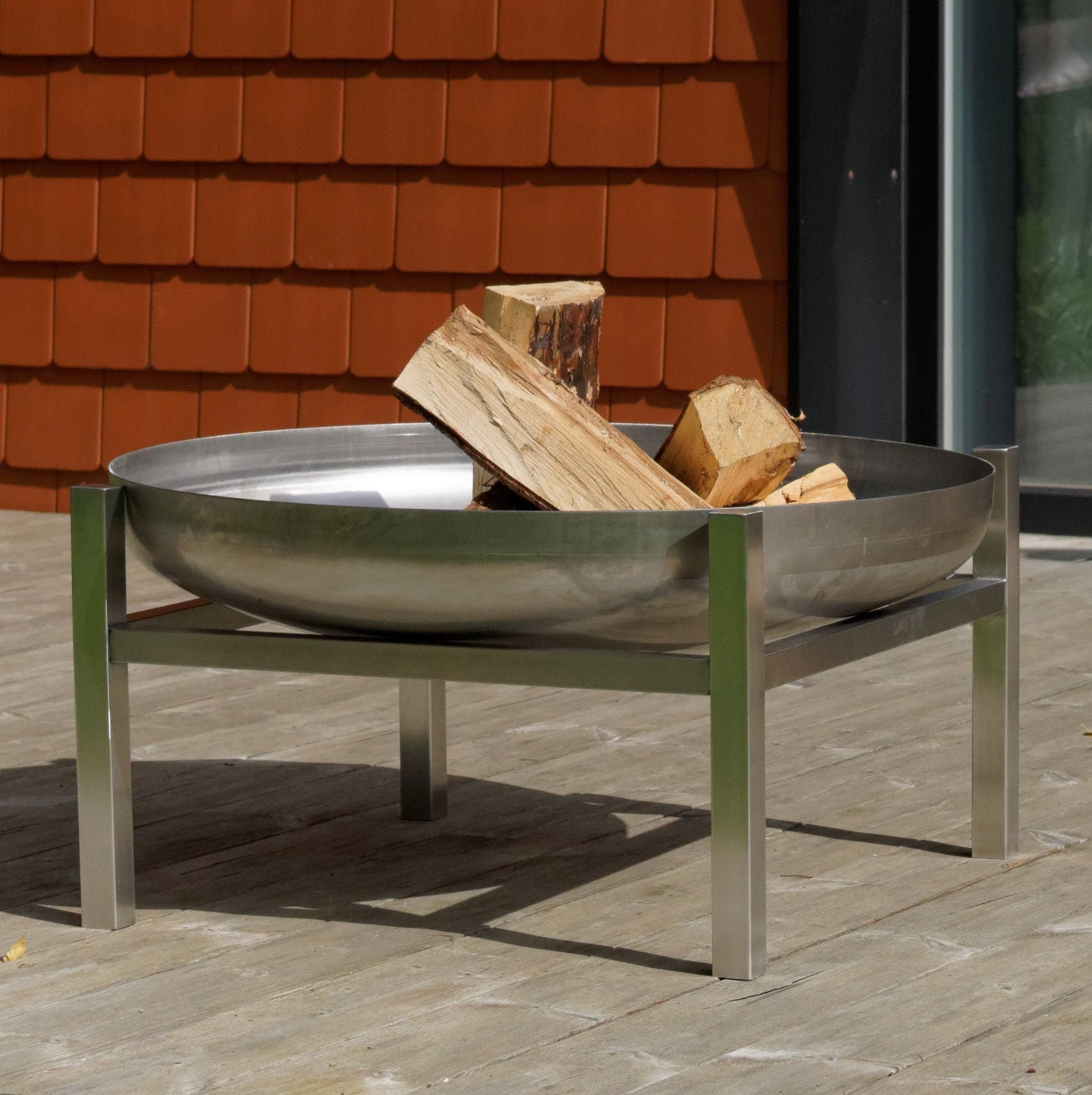 Stainless Steel Fire Pit Crate 79cm Diameter - Etsy UK