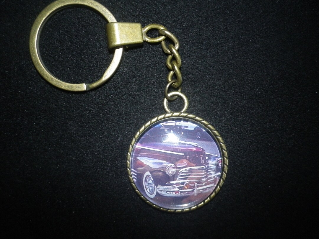 1947 Chevy Fleetline Keychain, 30mm ( 1.25") Diameter, Attractive ...