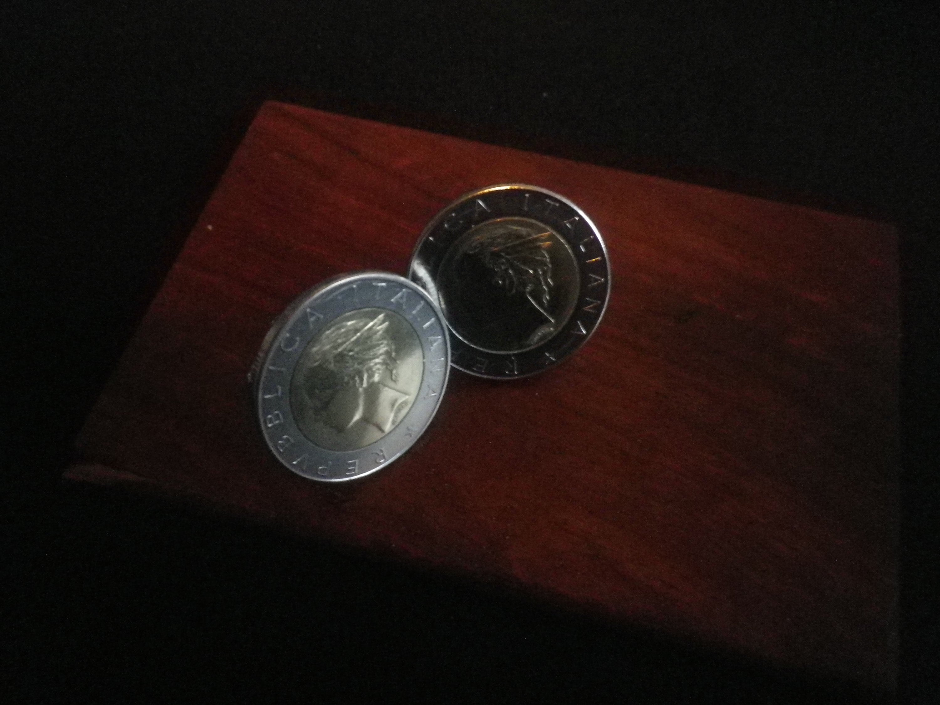 Italian 500 Lira Silver Plated Cuff Links, Beautiful 25mm ( 1") Coin ...