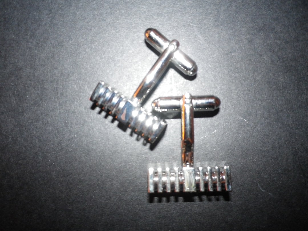 Vintage 90s Interesting and Unusual Diamond Cut, Stainless Steel ...