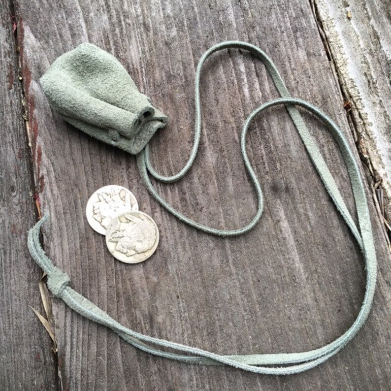 Tiny Treasure Pouch Necklace Drawstring Pouch Collect - Etsy