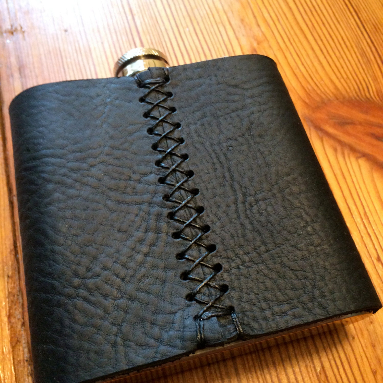 Leather Wrapped Flask, Flask Holder, Groomsmen Gift, Flask Wrap - Etsy