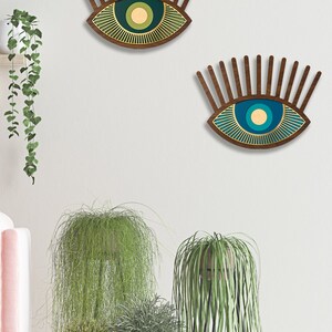 Eye Wall Hanging Blue Eye Wall Decor Home Wall Decor Modern - Etsy