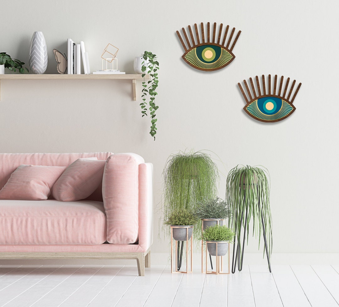 Eye Wall Hanging Blue Eye Wall Decor Home Wall Decor Modern - Etsy