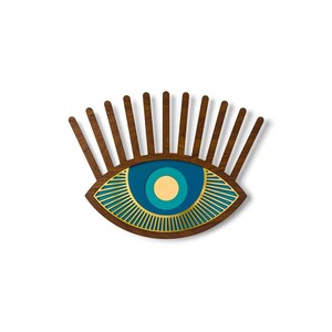 Eye Wall Hanging, Blue Eye Wall Decor, Home Wall Decor, Modern Decor ...