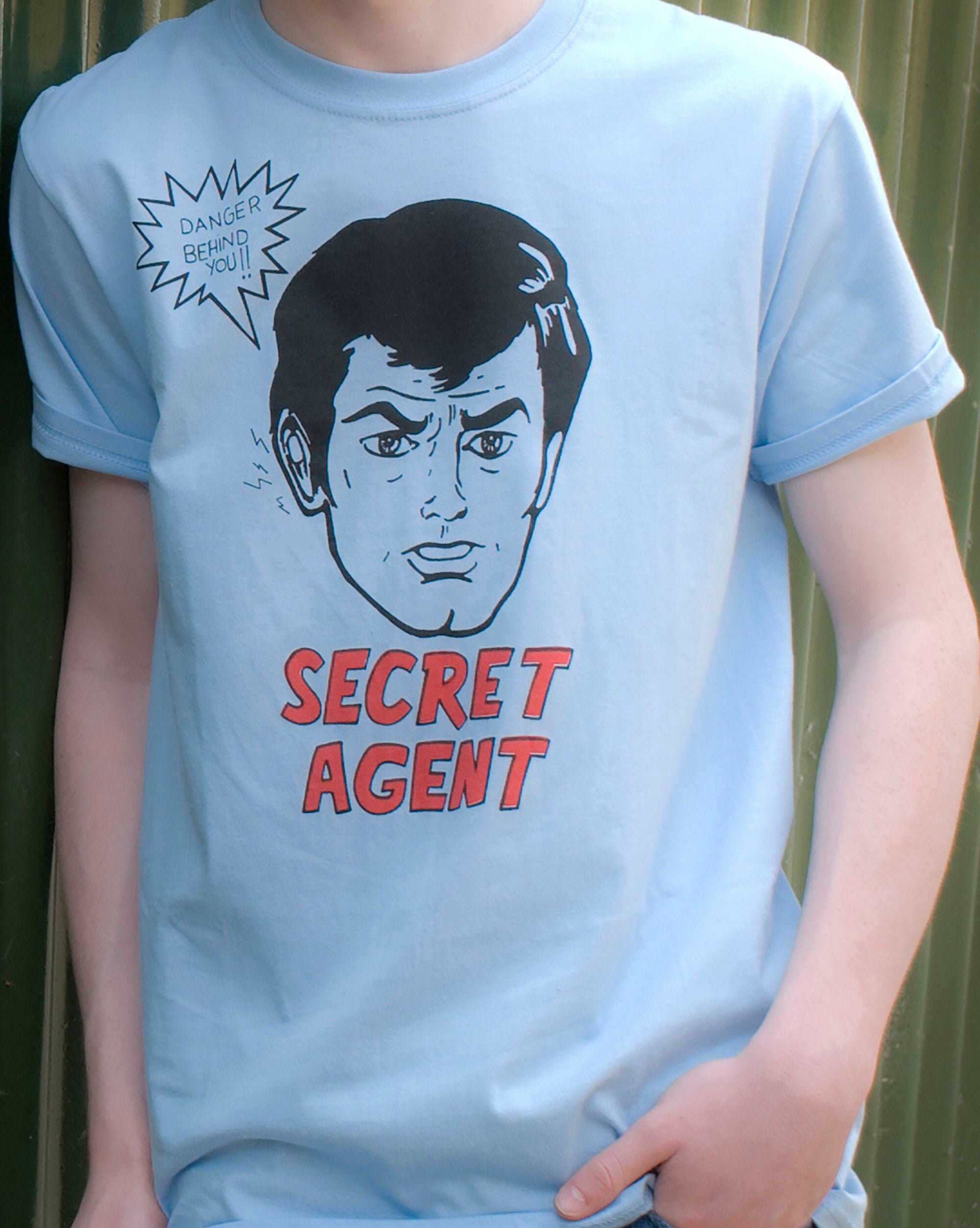 Secret Agent T-shirt, Men's Screenprinted Shirt, Spy Comic Character ...