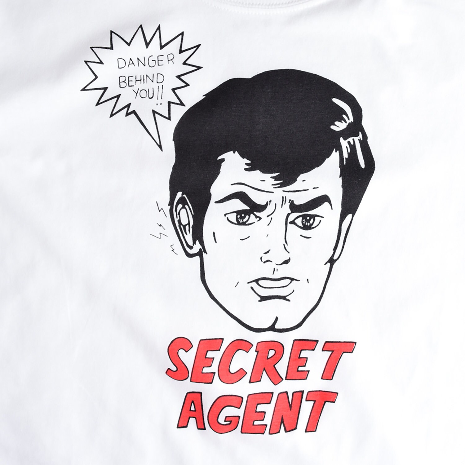 Secret Agent T-shirt, Men's Screenprinted Shirt, Spy Comic Character ...